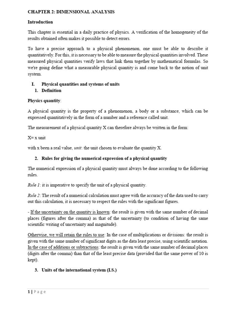 Chapter 2 Mesurement | PDF | International System Of Units | Equations
