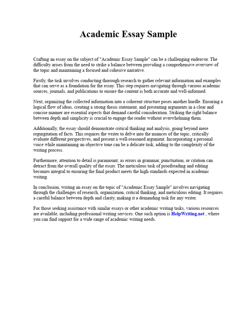 Academic Essay Sample | PDF | Jesus | Sacrifice