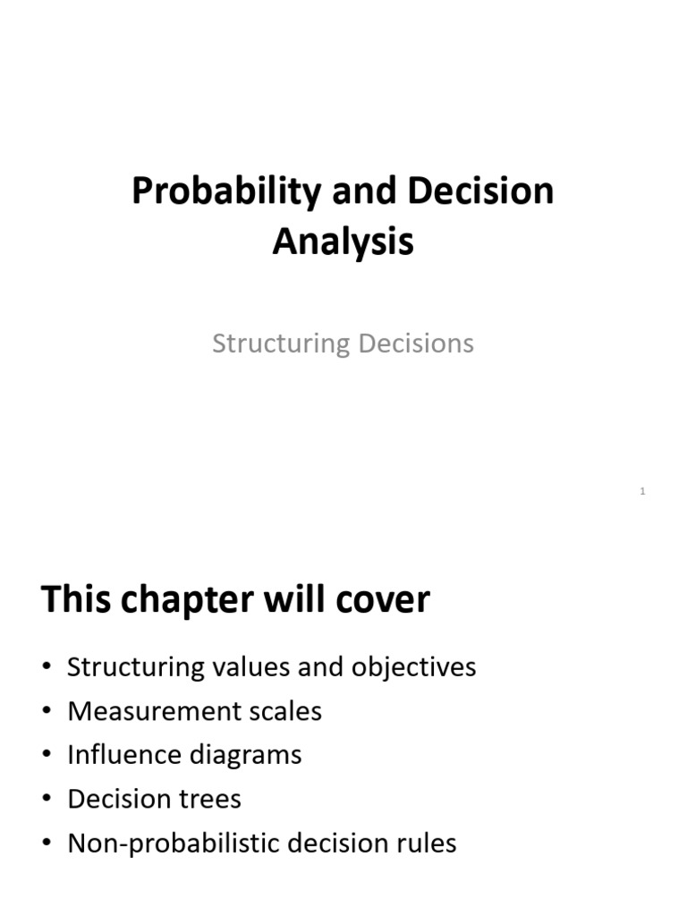 Structuring Decisions Lecture - MASTERS COURSE | PDF | Analysis | Applied Mathematics