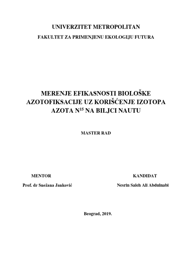 1.master Rad Nesrin Abdulnabi Za Stampu | PDF