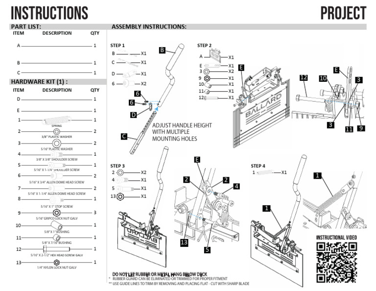 Plantilla Instructivo | PDF | Screw | Manufactured Goods