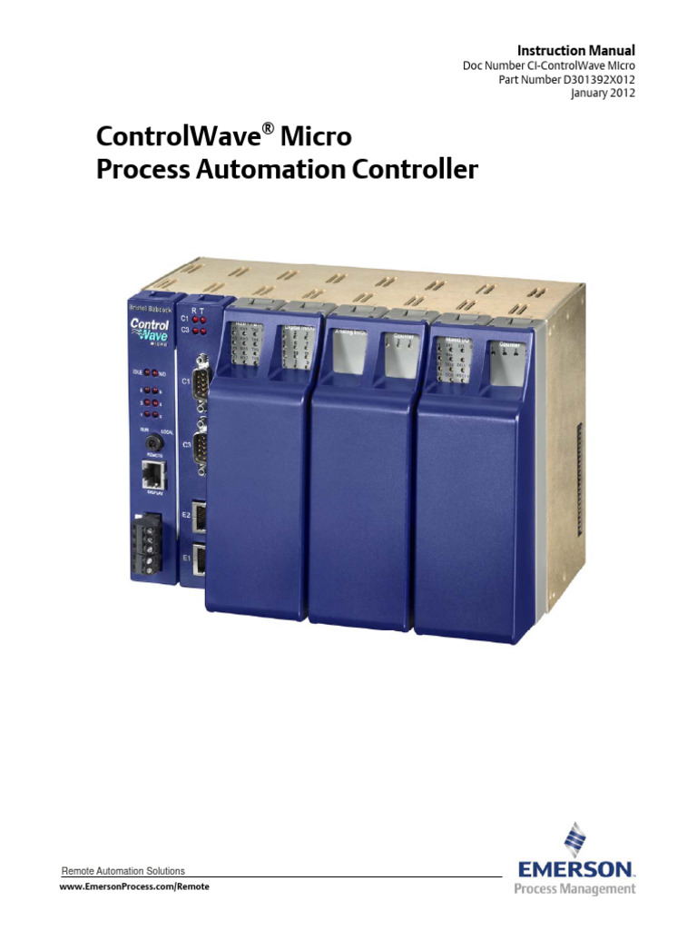 CI-ControlWave Micro | PDF | Random Access Memory | Programmable Logic Controller