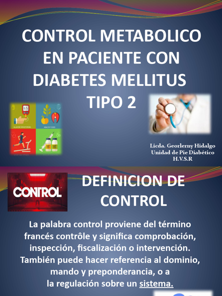 Control Metabolico en Paciente Con Diabetes Mellitus | PDF | Diabetes ...
