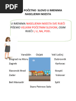 Veliko Početno Slovo U Imenima Ulica I Trgova | PDF