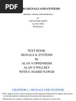 Signals and Systems Notes | PDF