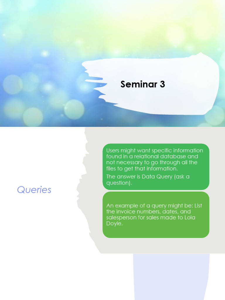 Seminar 3 Sql Pdf Computer Data Data Management