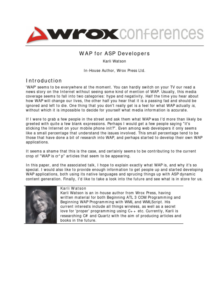 karli_wap | PDF | Computing | Computer Programming