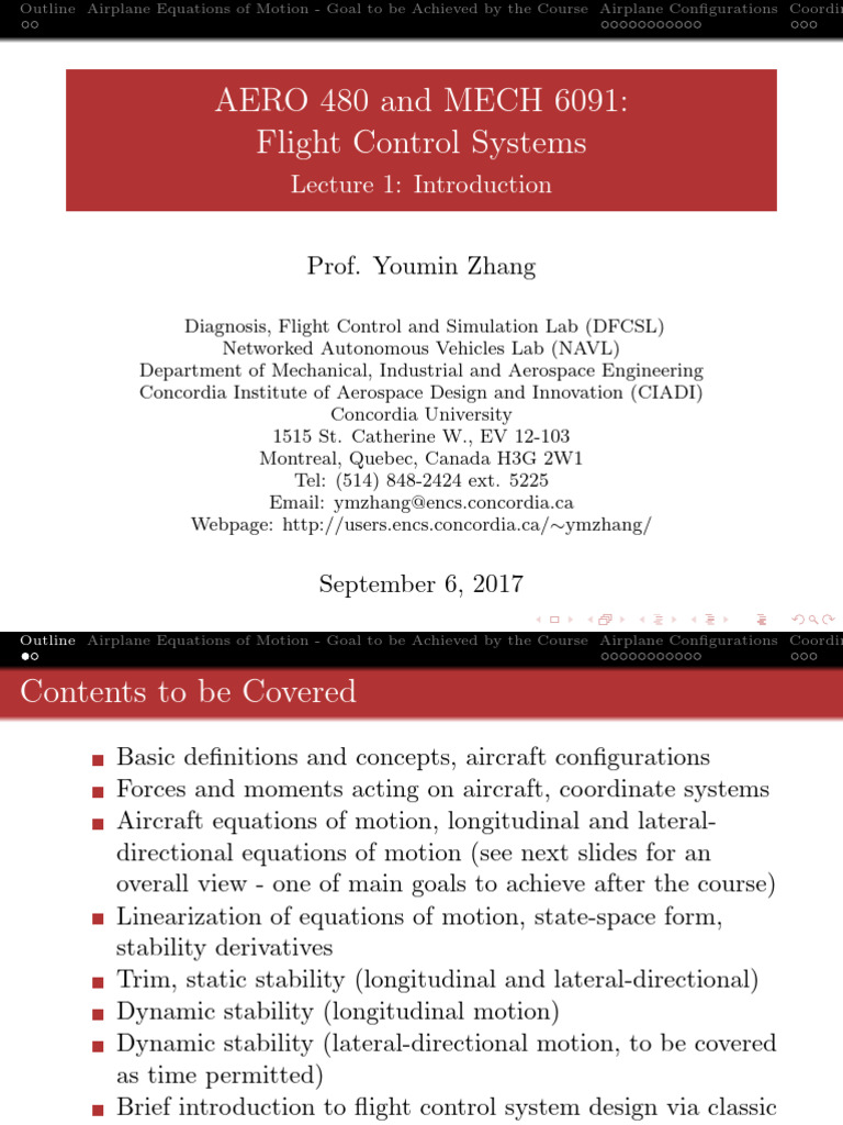 Lecture 1 | PDF | Flight Control Surfaces | Aircraft
