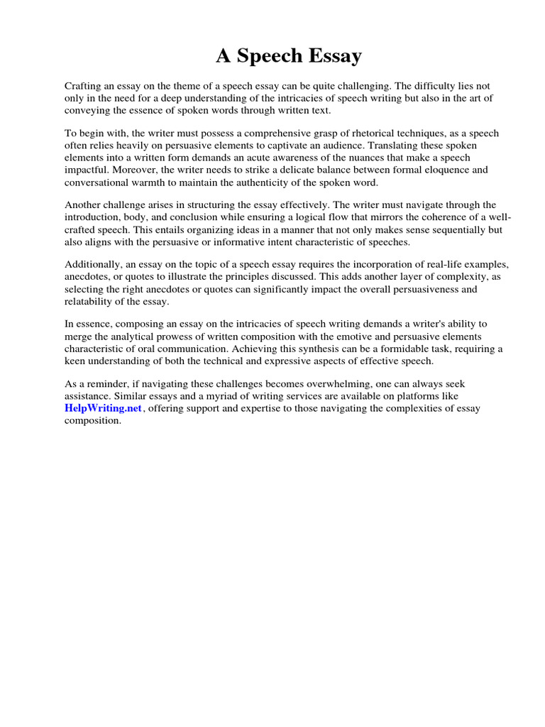 A Speech Essay | PDF | Operating System | Oedipus