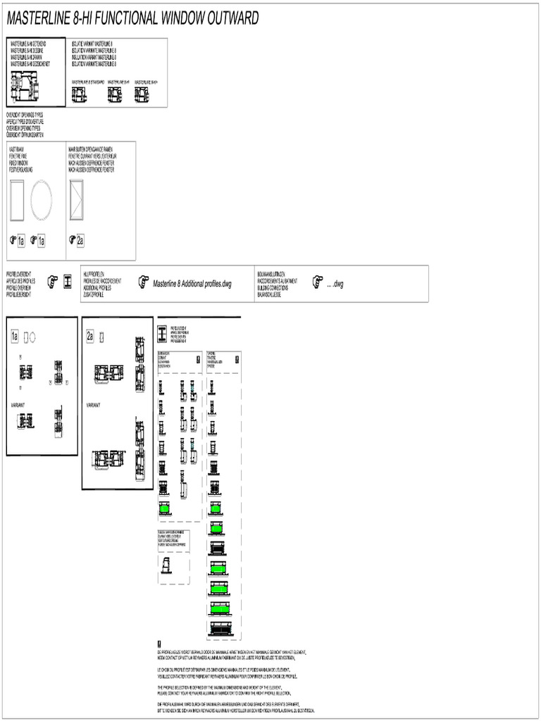 Architect Catalogue - MasterLine 8-Functional - Window - Outward Opening - Version 192020 | PDF