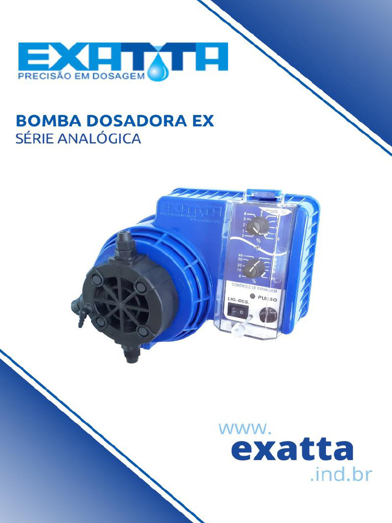 Manual Técnico - Bomba Dosadora EX | PDF | Bomba | Química