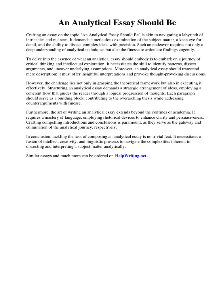 How to Write an Analytical Essay | PDF | Coral Reef | Computer Network