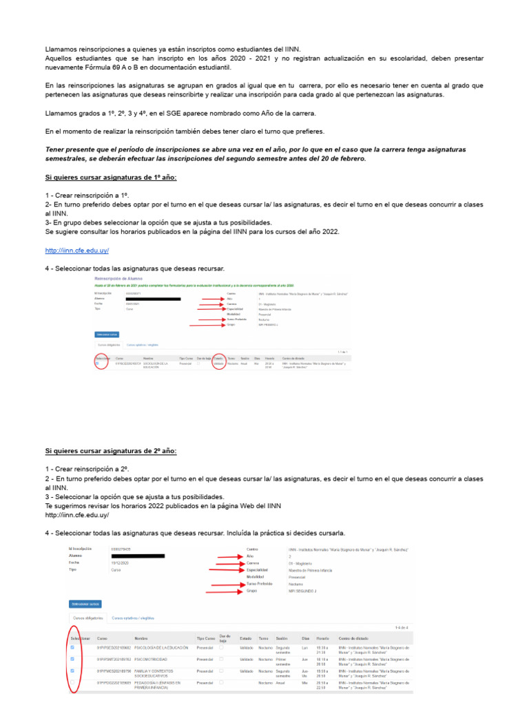 Reinscripciones Mpi 2022 | PDF | Modificación de comportamiento | Enseñando