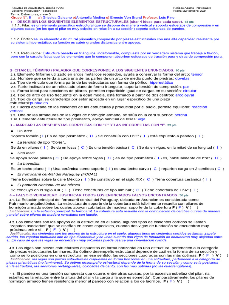 Estructuras, Cap. #3 - Octubre 2021 - Grupo8 | PDF | Fundación (Ingeniería) | Pandeo