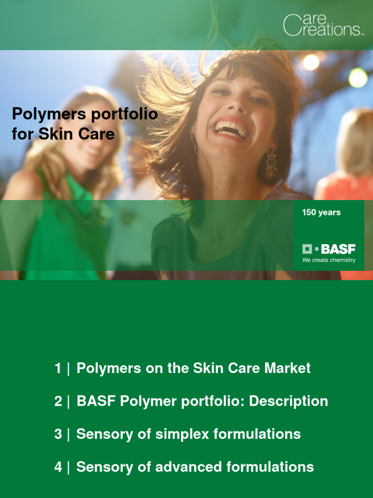 Polymers Portfolio SkinCare Toolbox Pres InCos2015 Final | PDF | Emulsion | Chemistry