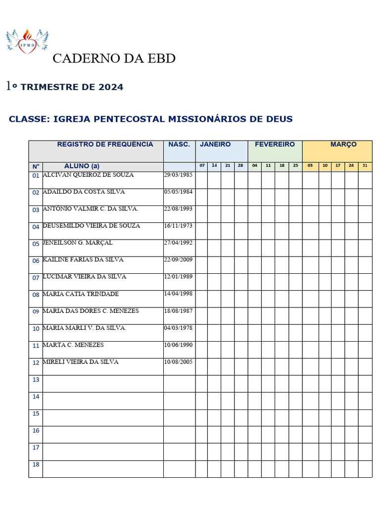 IPMD Caderneta-Da-Ebd-1°-Trimestre-2024 | PDF