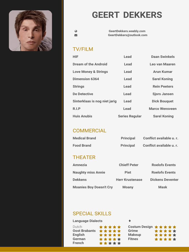 Geert Dekkers CV | PDF