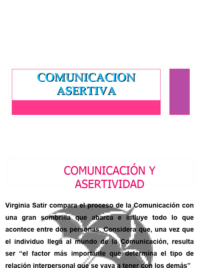 Comunicacion Asertiva | PDF | Autoestima | Comunicación