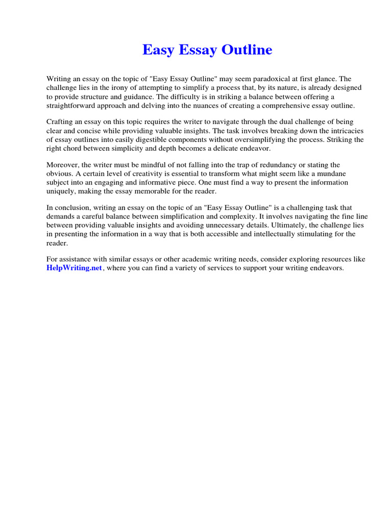 Easy Essay Outline | PDF | Heart Rate | Heart