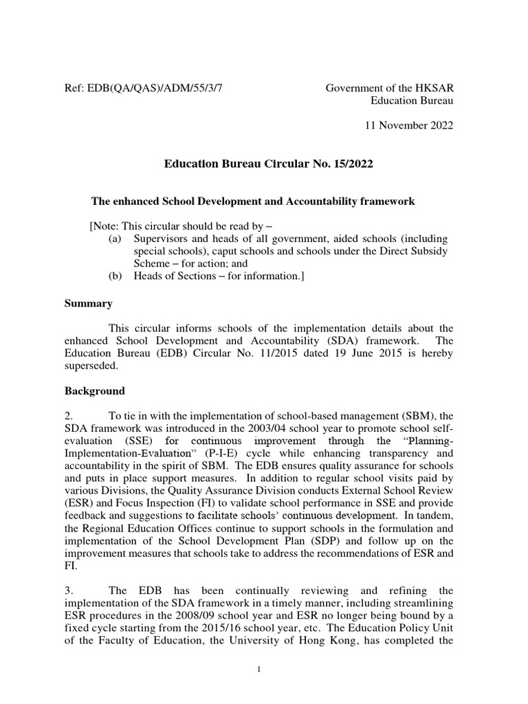 EDBC22015EN | PDF | Teachers | Performance Indicator