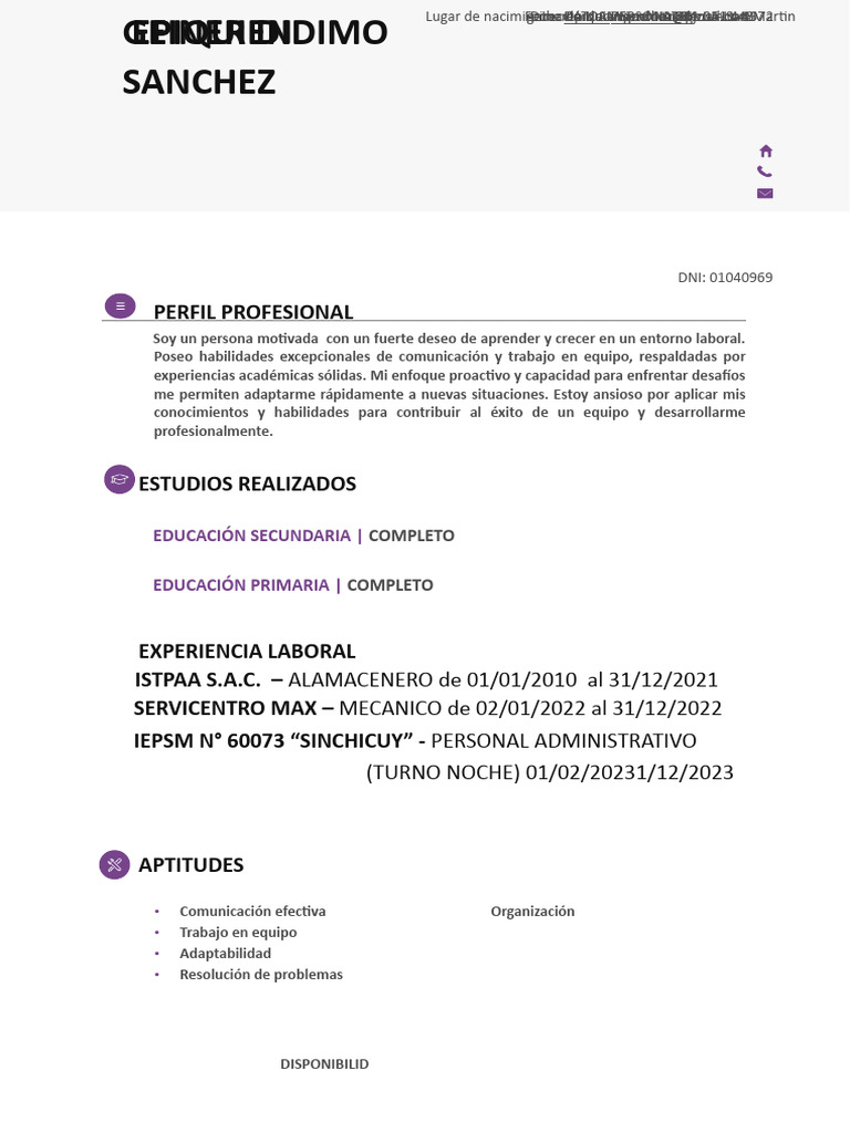 CURRÍCULUM VÍTAE - Andrea....... | PDF | Cognición | Aprendizaje