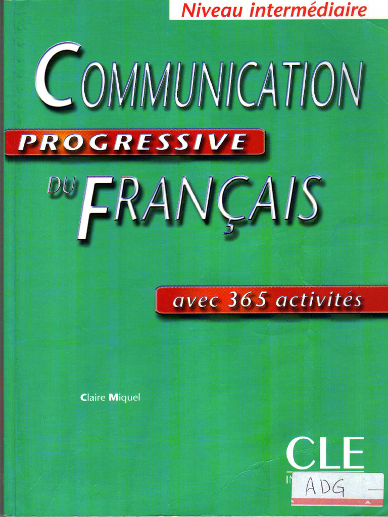 Communication Progressive Du Francais Niveau Intermediaire Book | PDF