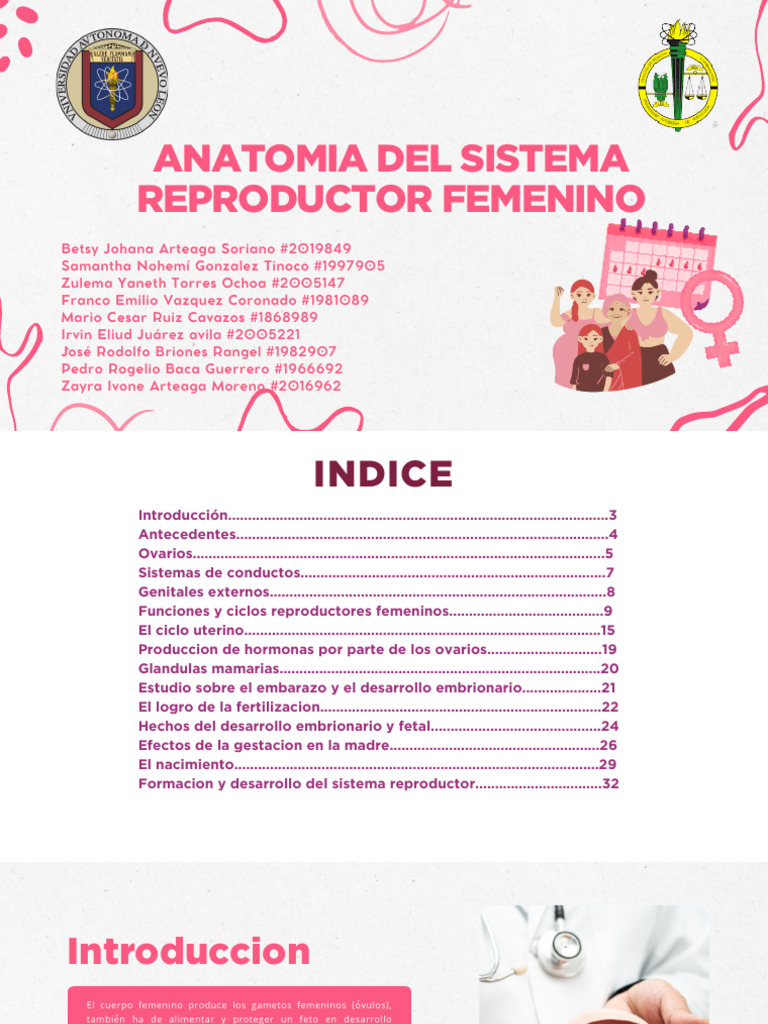 Sistema Rep. Femenino | PDF | Ovario | Placenta