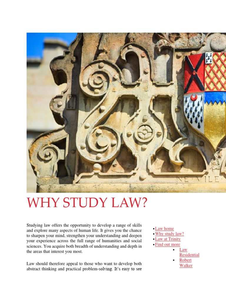 Why Study Law | PDF | Lawyer | Intelligence