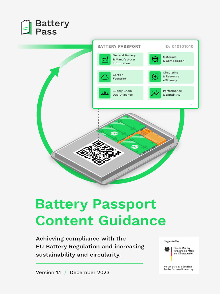2023 Battery Passport Content Guidance | PDF | Sustainability | Recycling