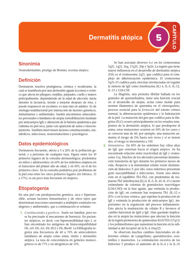 Dermatitis Atópica Cap 5 | PDF | Alergia | Sistema inmune