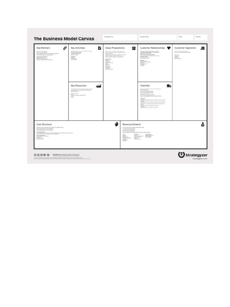 HowToPrepBM Canvas Strategyzer Tool | PDF