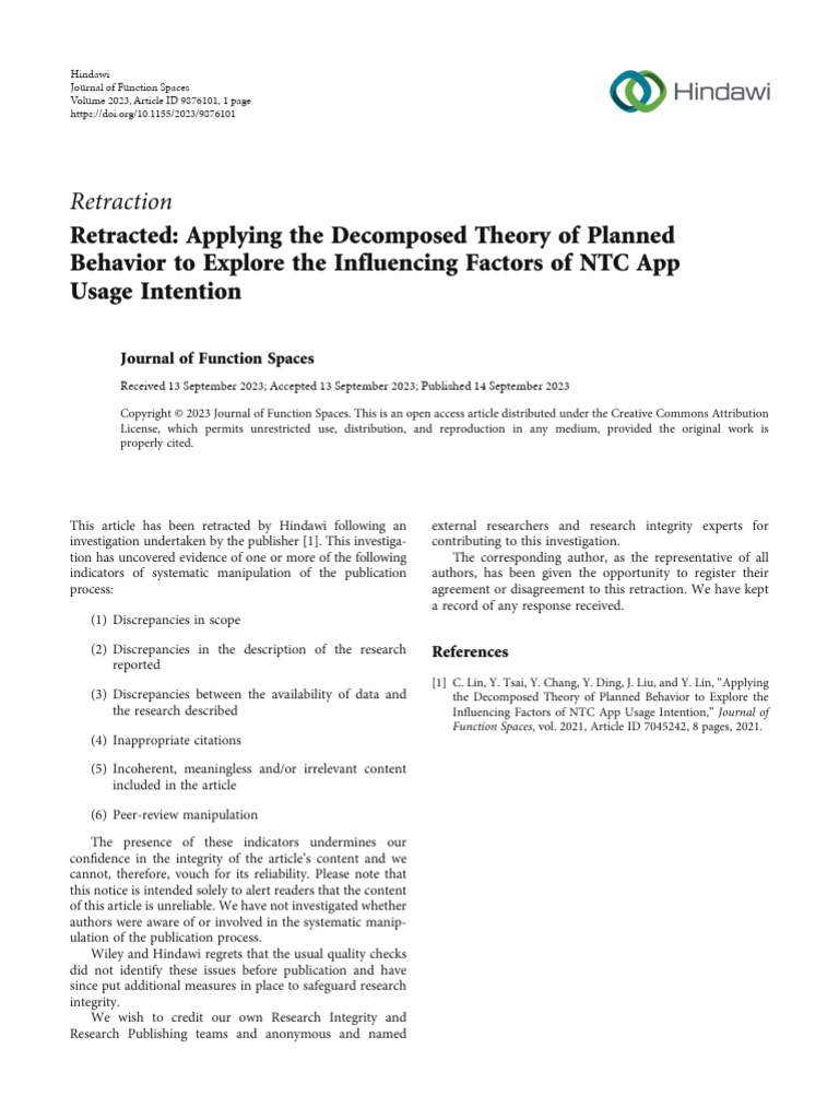 Applying The Decomposed Theory of Planned Behavior To Explore The ... Applying The Decomposed Theory of Planned Behavior To Explore The ...