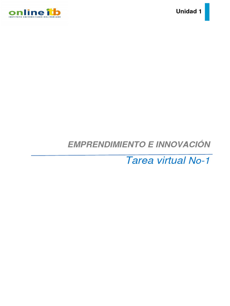 Orientaciones para La Tarea Virtual # 1 | PDF