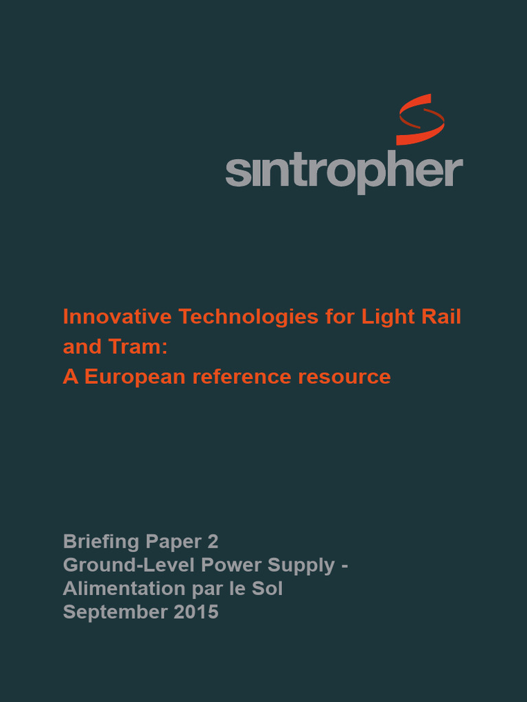 Ground-Level Power Supply for Trams | PDF | Tram | Rail Transport