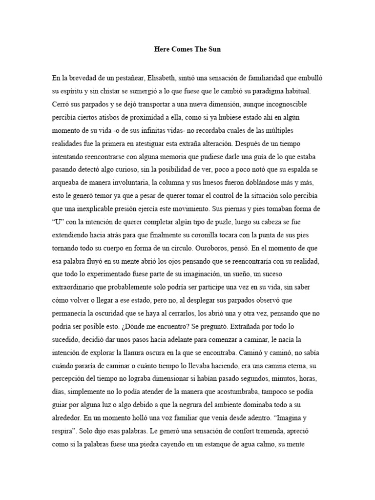 Here Comes The Sun | PDF
