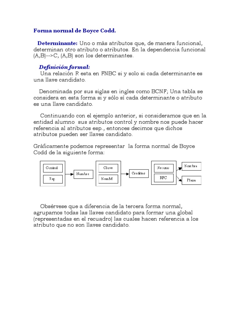 Forma Normal de Boyce Codd | PDF