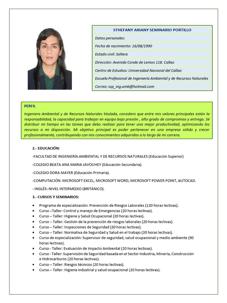 CV Sthefany | PDF
