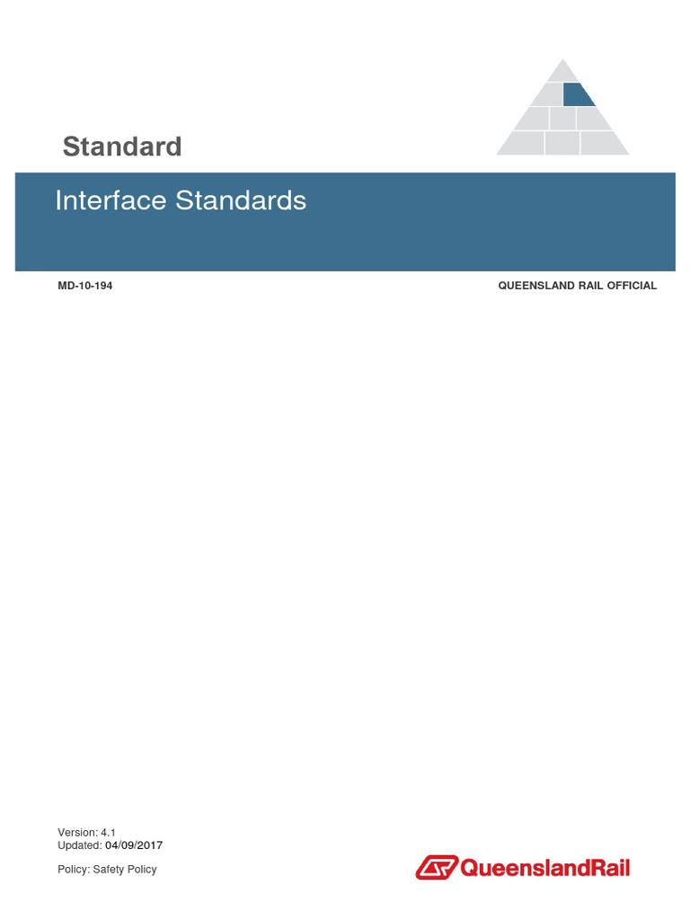 Interface Standards (MD-10-194) | Download Free PDF | Rail Transport ...