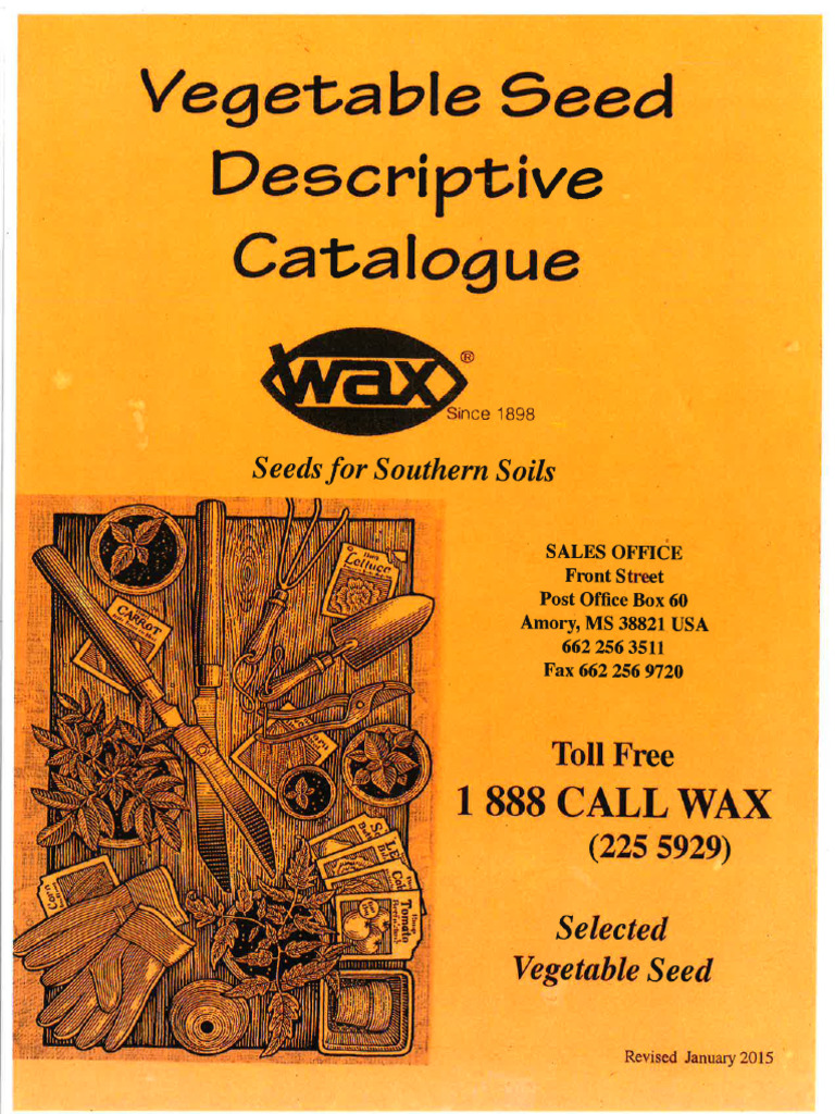 Wax Seed Catalog | PDF