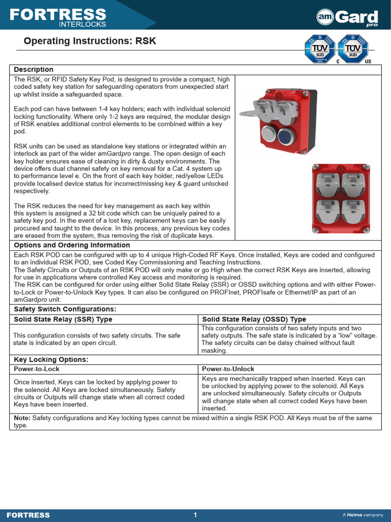 RSK Operating Instructions October 2023 v1.1 | PDF | Electrical Engineering | Electricity