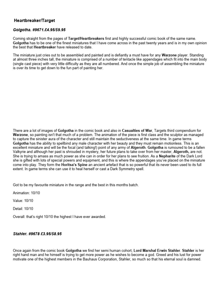 Heartbreaker - Target Figs 97 | PDF