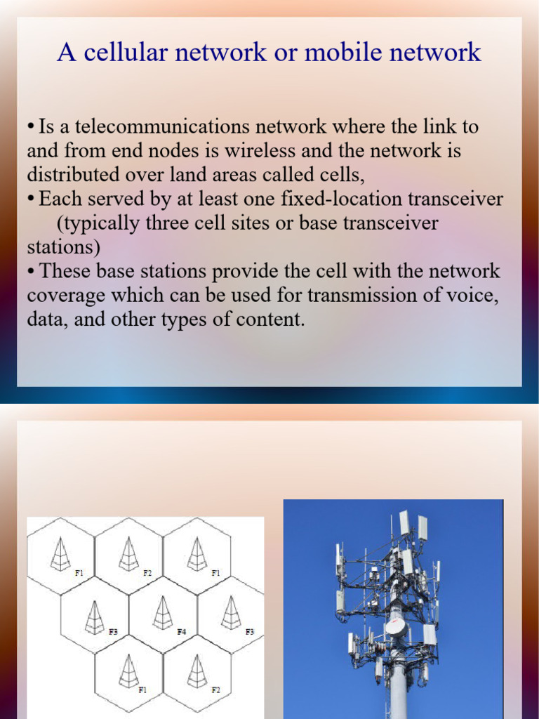 Cellular Network | PDF | Cellular Network | Computer Networking Cellular Network | PDF | Cellular Network | Computer Networking