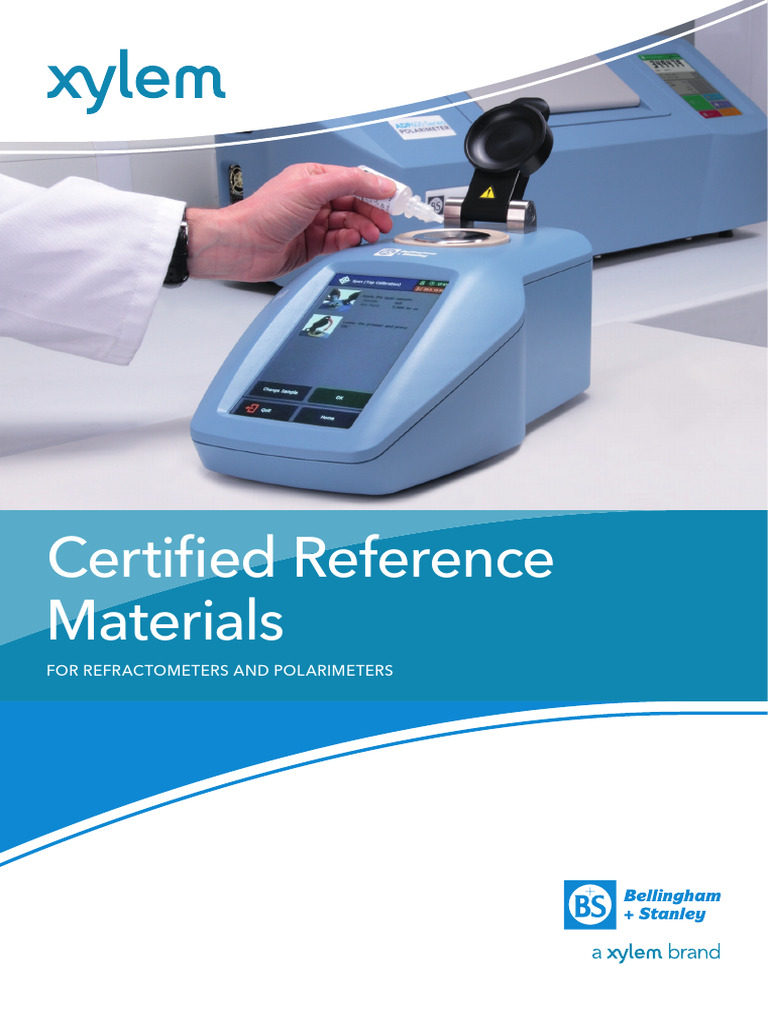 Bs Certified Reference Materials Brochure | PDF | Calibration | Physical Sciences
