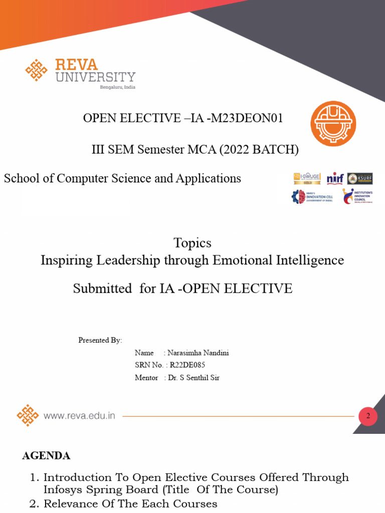 R22de085 Leadership Open Elective | PDF | Learning | Emotions