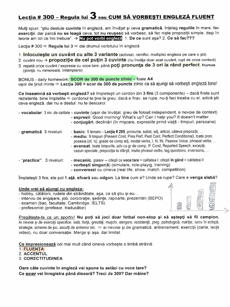 Lectia 300 - Regula Lui 3 | PDF