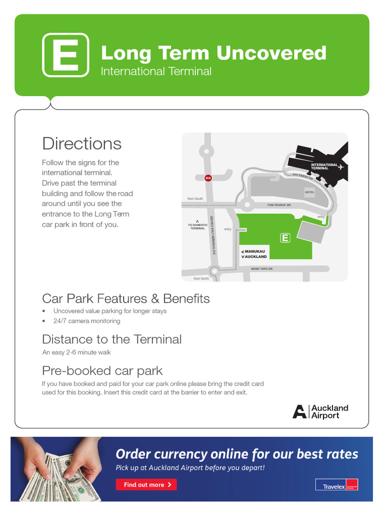 Long Term Uncovered: Directions | PDF | Parking Lot | Transport