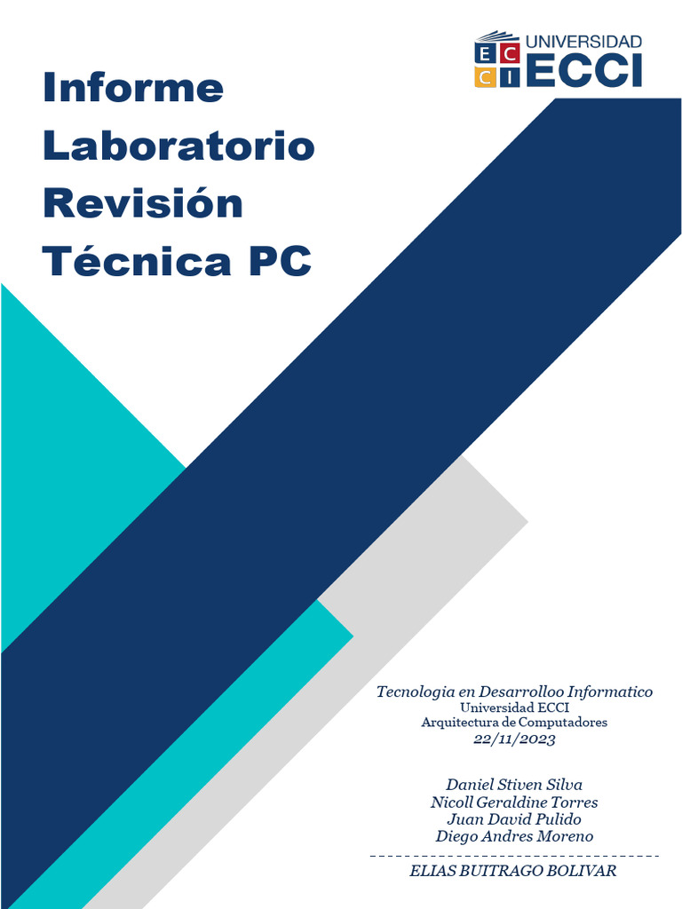 Informe Laboratorio Revisión Técnica PC | PDF | Microprocesador | Unidad Central de procesamiento