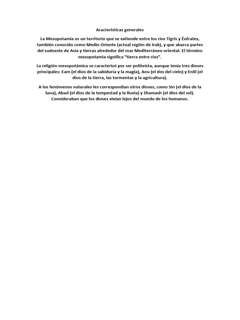 Mesopotamia | PDF | Mesopotamia | Antiguo Cercano Oriente Mesopotamia | PDF | Mesopotamia | Antiguo Cercano Oriente