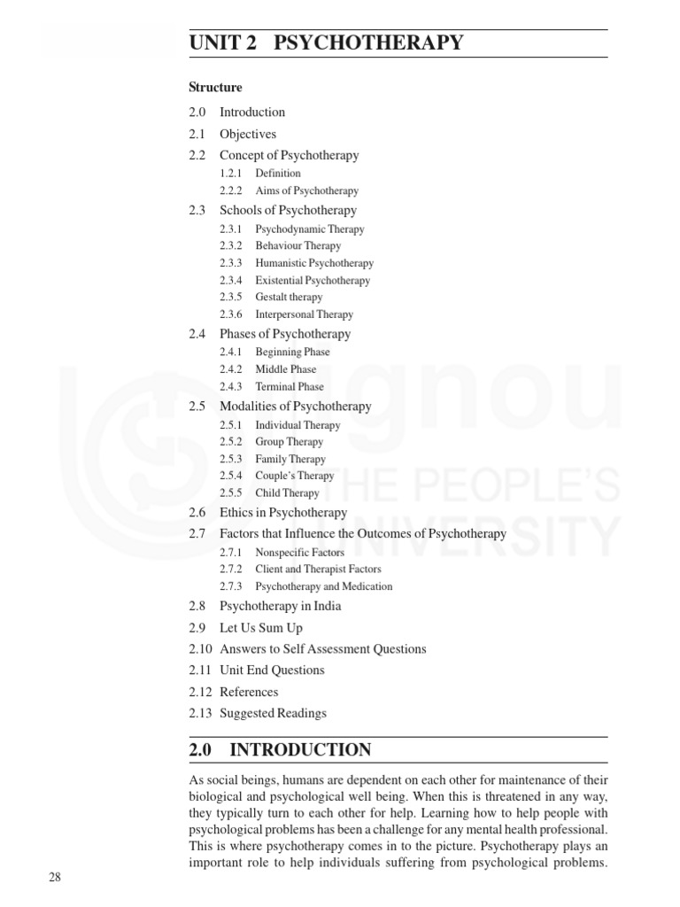 Psychotherapy Introduction | PDF | Psychotherapy | Classical Conditioning