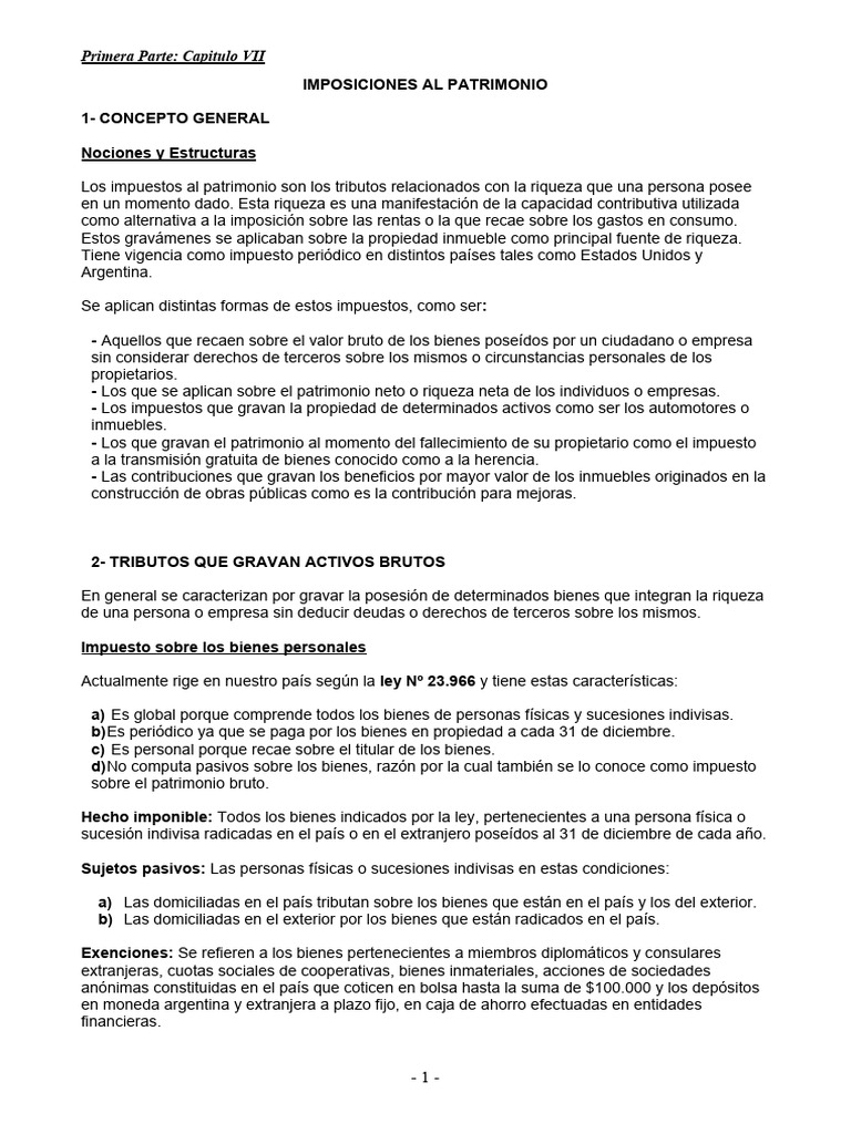 Unidad 7 Finanzas Publicas | PDF | Impuestos | Bienes (Ley)